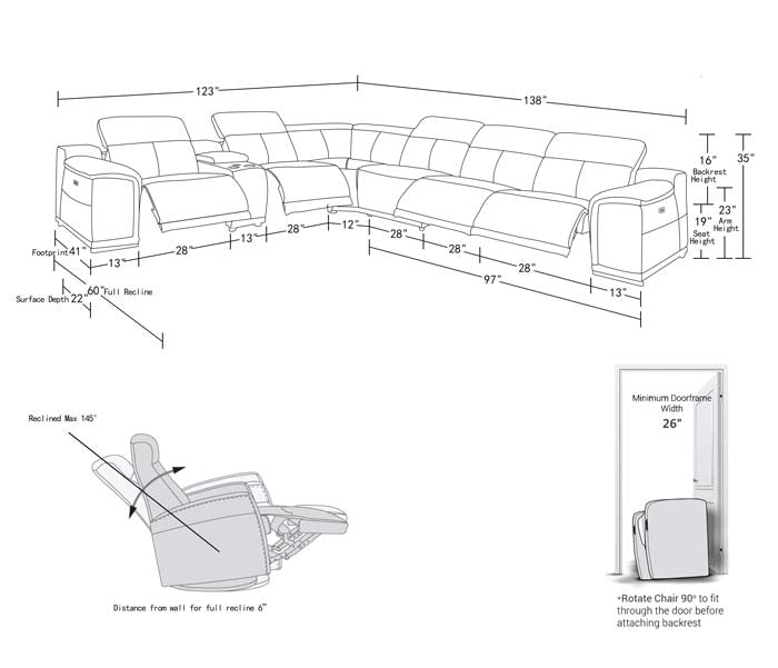 How to Measure for a Sectional Sofa | United Furniture Group