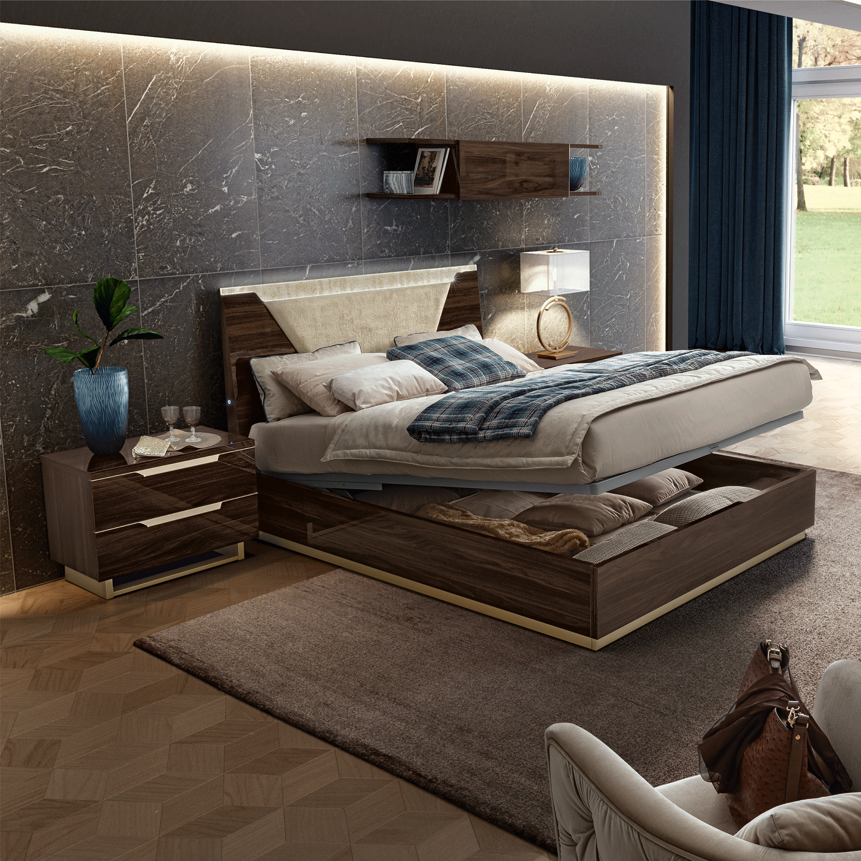 Modern Bedroom Sets with Sleek Storage Beds for Practical Elegance ...