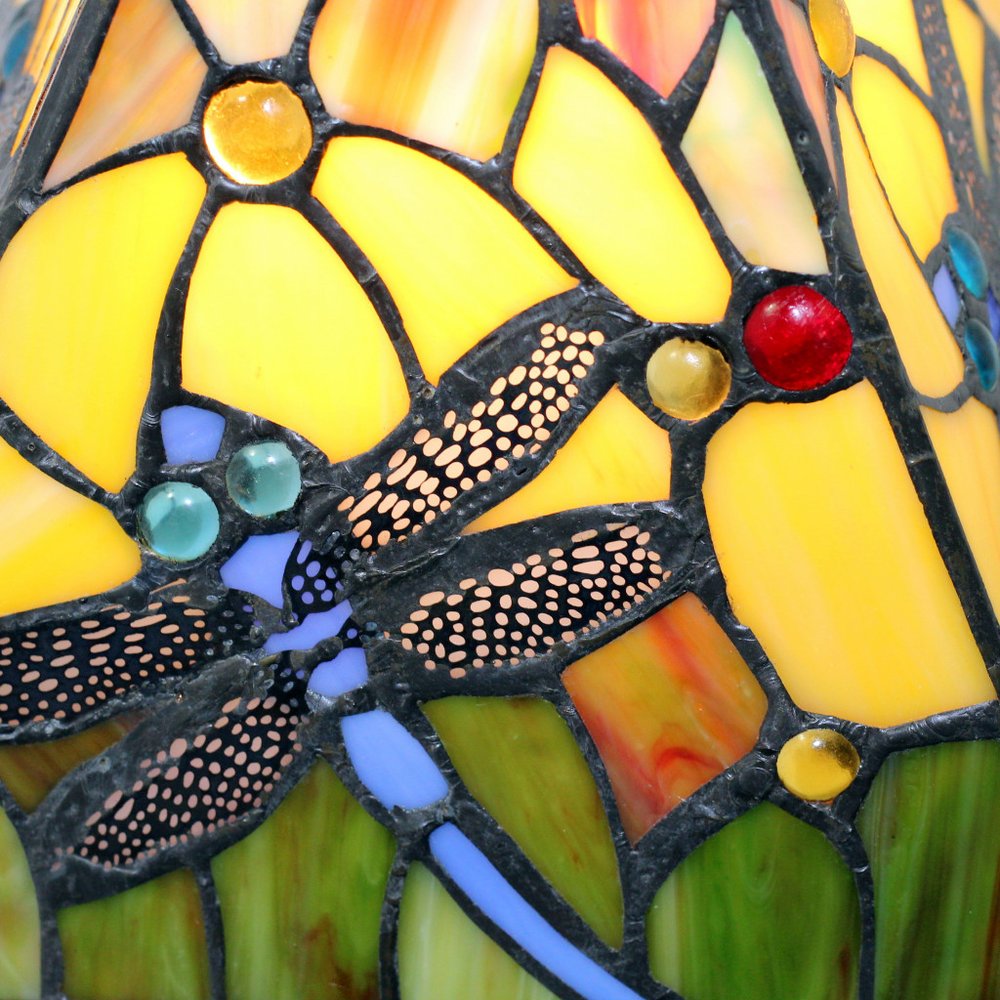 15" Dark Brown Metal Candlestick Table Lamp With Green Empire Shade ...