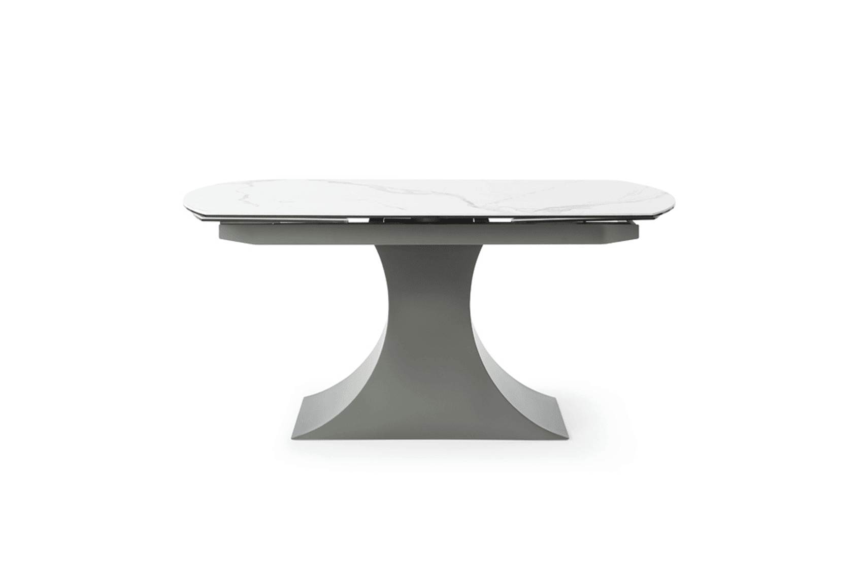 9035 Dining Room Set Marble Design Table Top with Gray Chairs – United ...