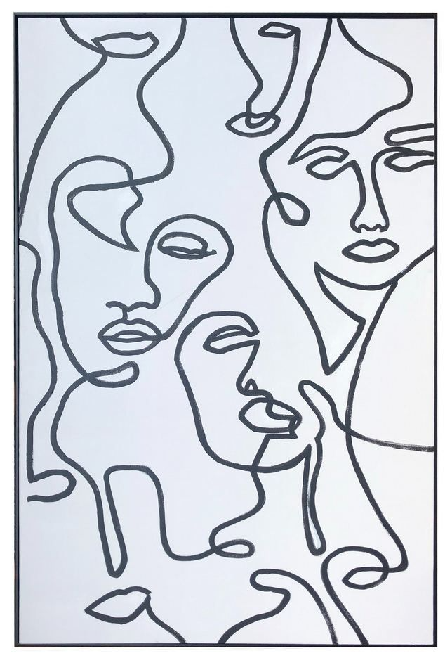 Face It - 39.5" x 59" Acrylic Painting – United Furniture Group