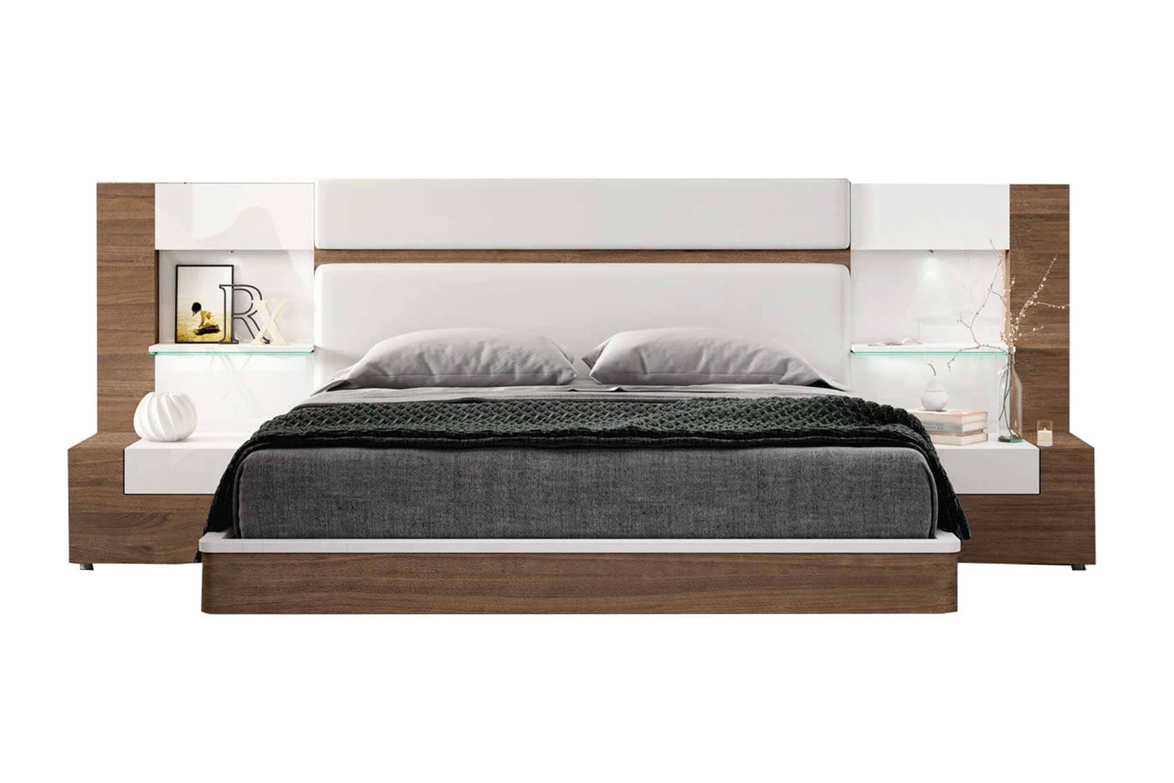 Mar Modern Bed in Two Tone Finish – United Furniture Group
